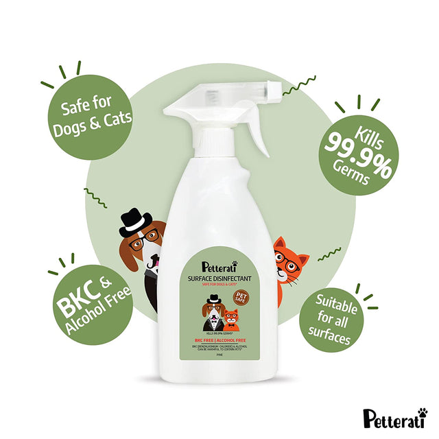 Petterati Surface Disinfectant Pine and Citrus for removing pee odour ...